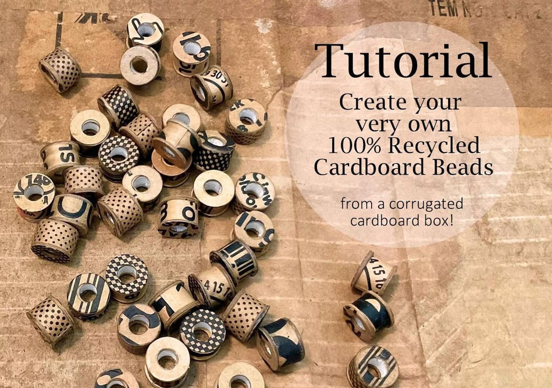 Paper Beads Tutorial: DIY Cardboard Bead Making (digital Download) - Etsy
