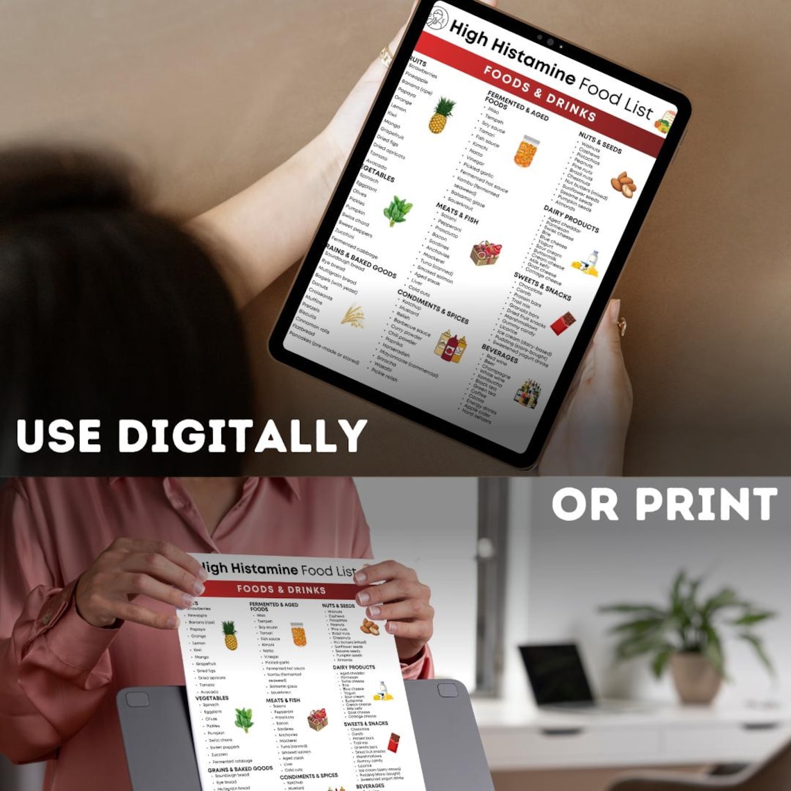 High Histamine Foods List, Low Histamine Diet, Histamine Intolerance ...