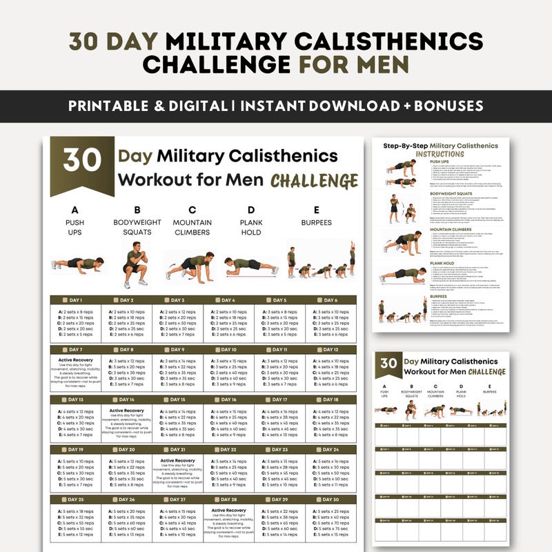 Hiit Workout Printable - Etsy