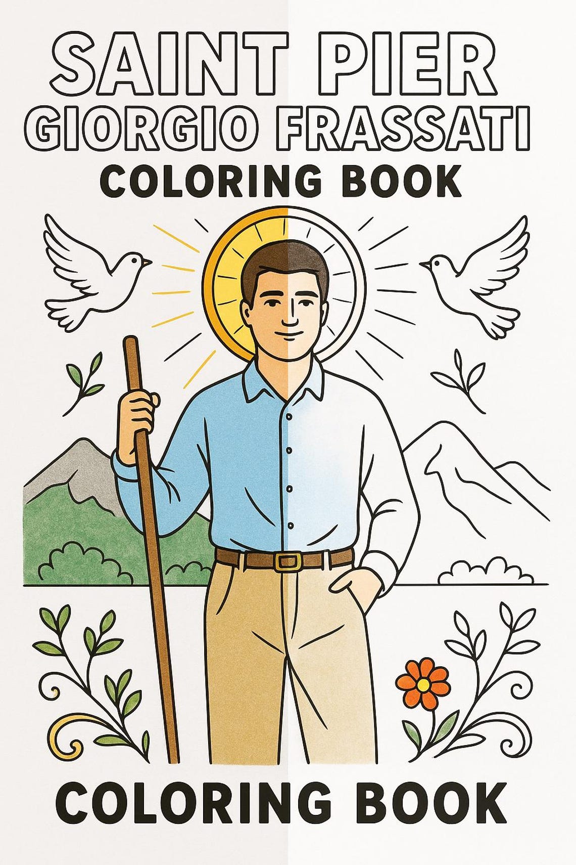 Saint Pier Giorgio Frassati Coloring Book: Catholic Homeschool (PDF) - Etsy
