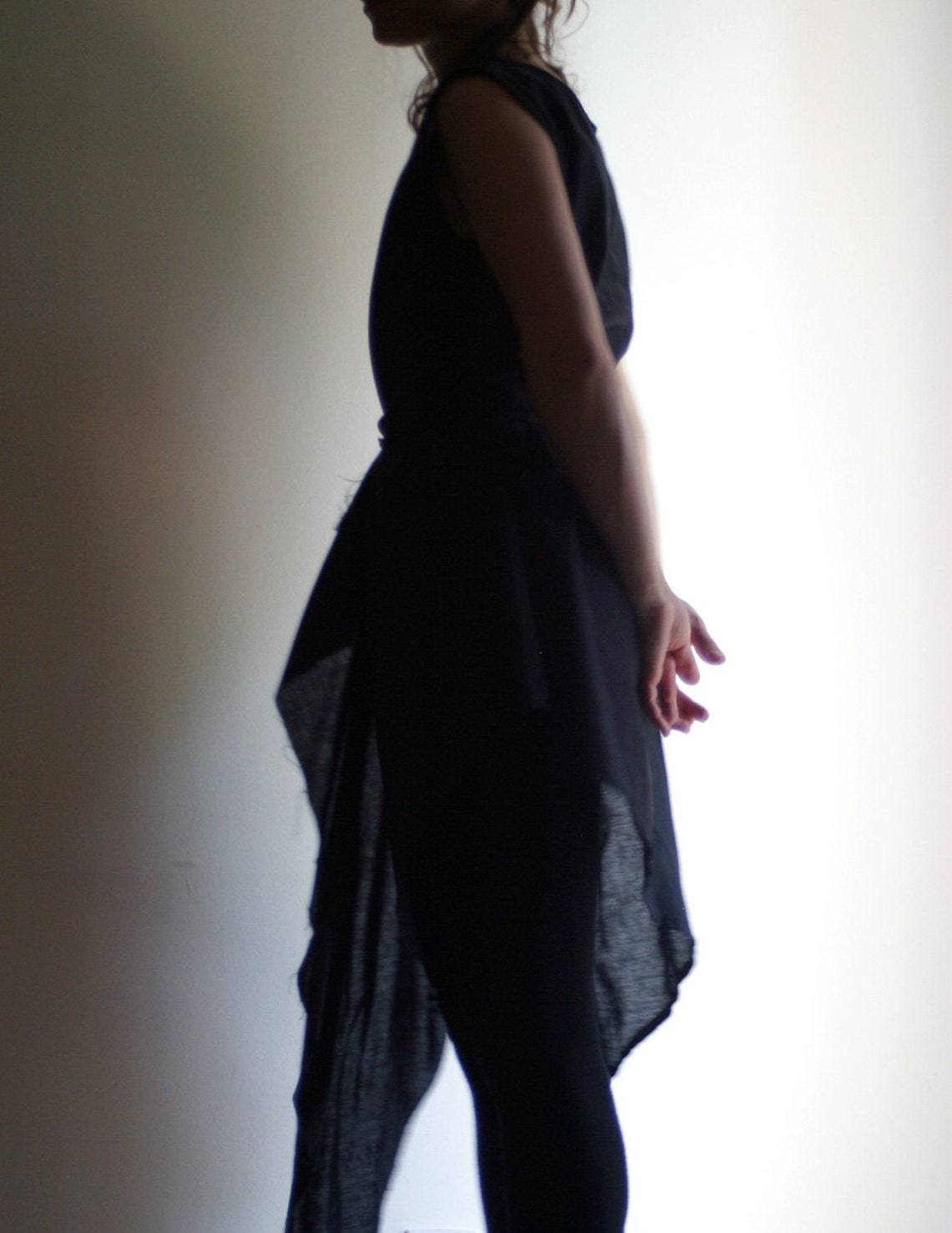 Linen Tunic Dress Asymmetrical Tunic Minimalist Design by ...