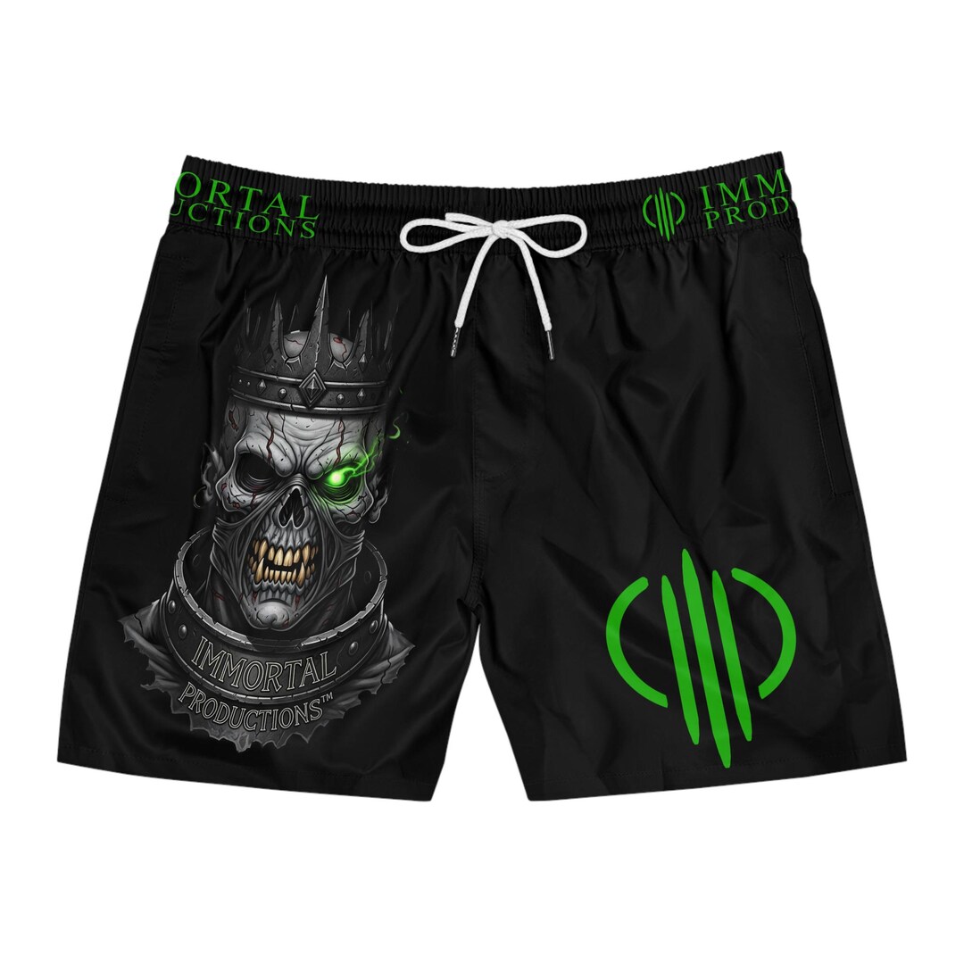 Immortal Zombie With Skull Design by Adam, Edgy Swimwear for Beach ...