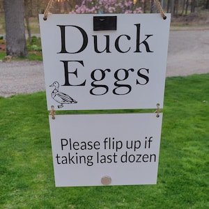 Duck Eggs for Sale Sign.sold Out Sign. Farmers Market Stand Sign. Egg ...
