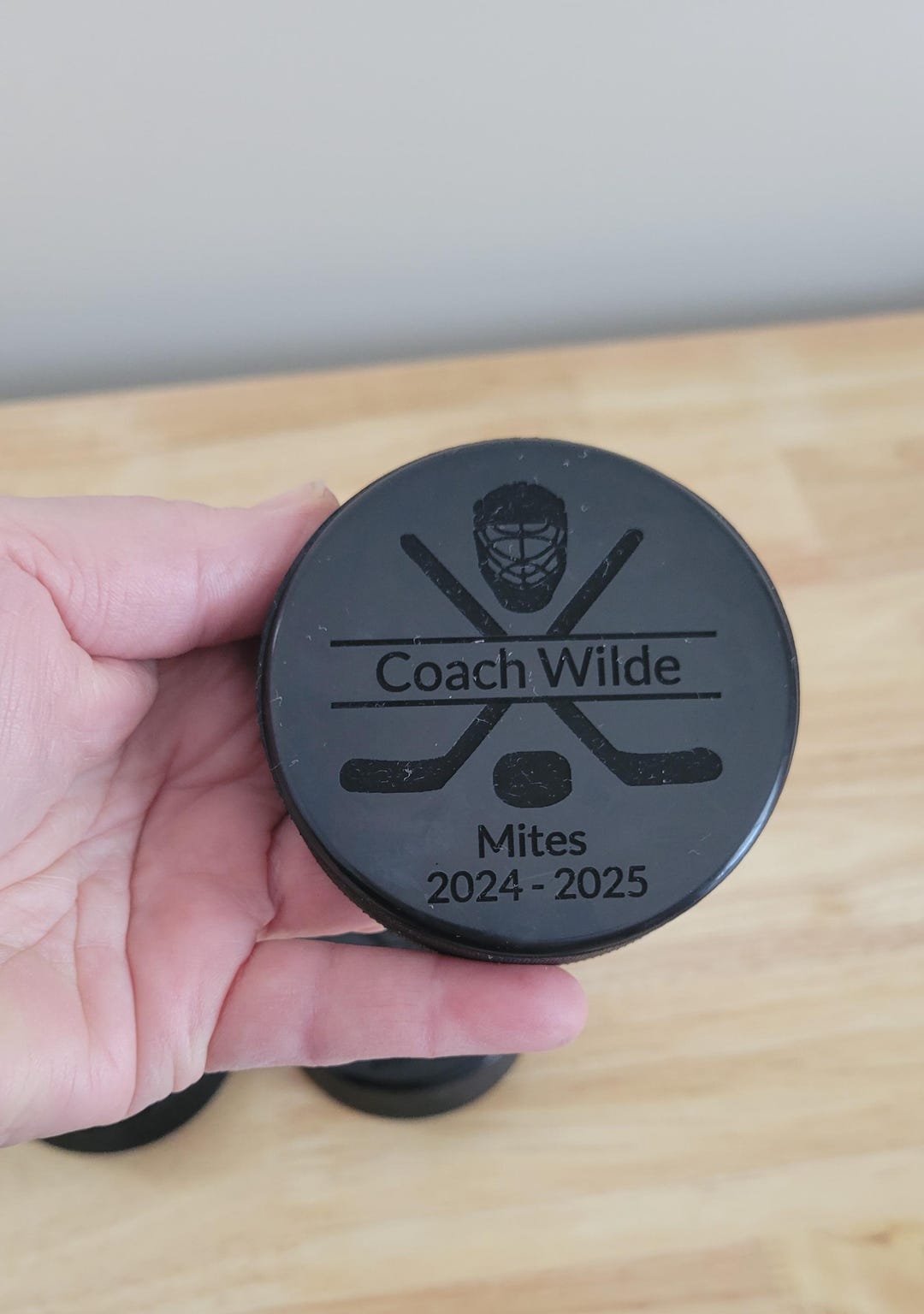 Custom Hockey Pucks • Hockey Coach Gifts • Hockey Player Gifts ...
