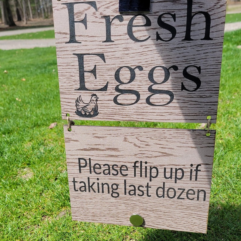 Fresh Eggs Sign - Etsy