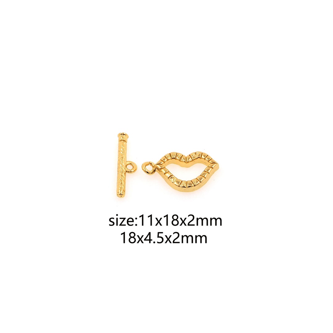 18K Gold Filled OT Clasp,lip OT Clasp Bracelet Necklace for DIY Jewelry ...