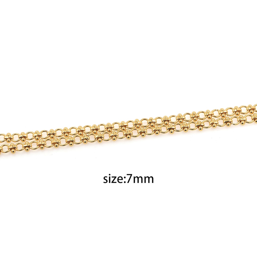 18K Gold Filled Round Link Necklace,knot Chain,minimalist Necklace for ...