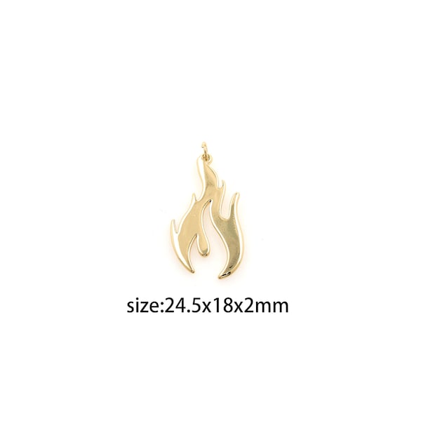 Flame Pendant - Etsy