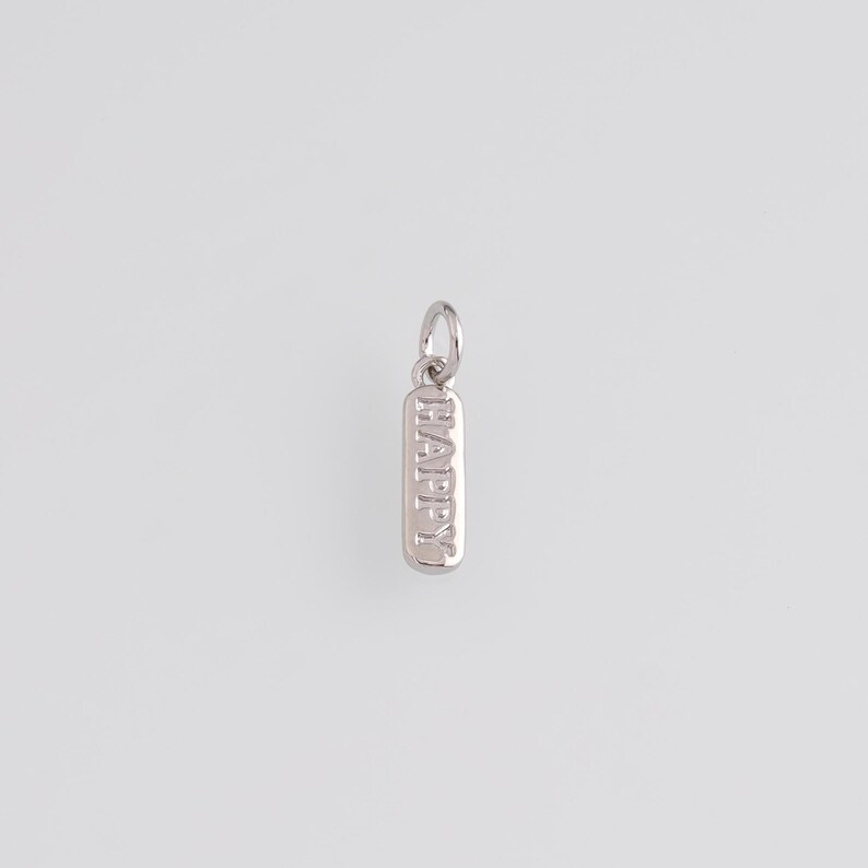 18K Gold Filled Happy Pendant,letter Happy Charm Earrings Necklace for ...