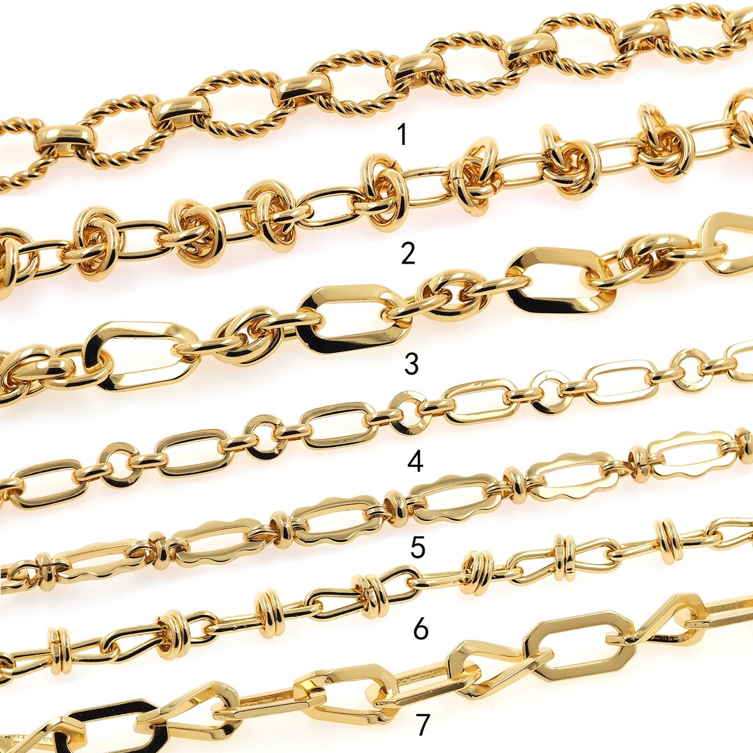 18K Gold Filled Rectangle Chain Necklace,dainty Cable Chain,gold Oval ...