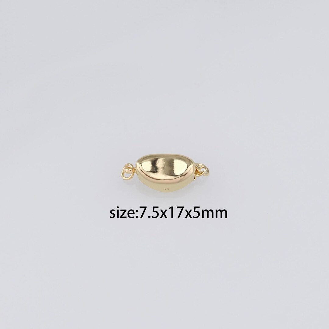 18K Gold Filled End Clasp,connector End Cap Clasp for DIY Jewelry ...