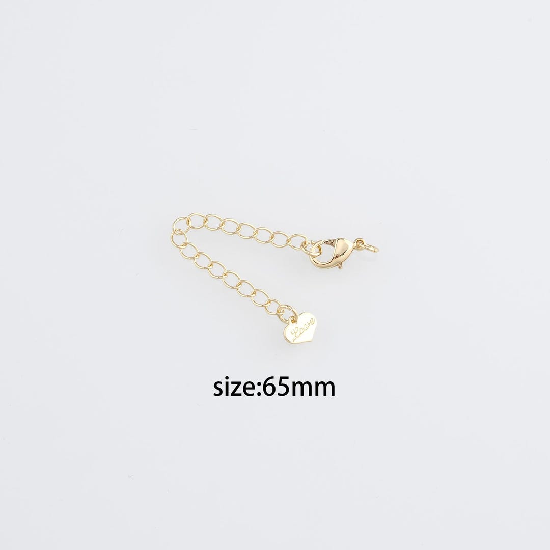 18K Gold Filled Chain Extender for Necklace Bracelet Supply Component ...