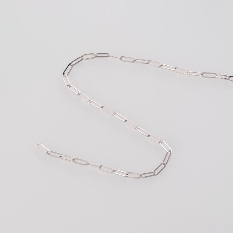 18K Gold Filled Cable Link Necklace,paper Clip Chain,minimalist ...