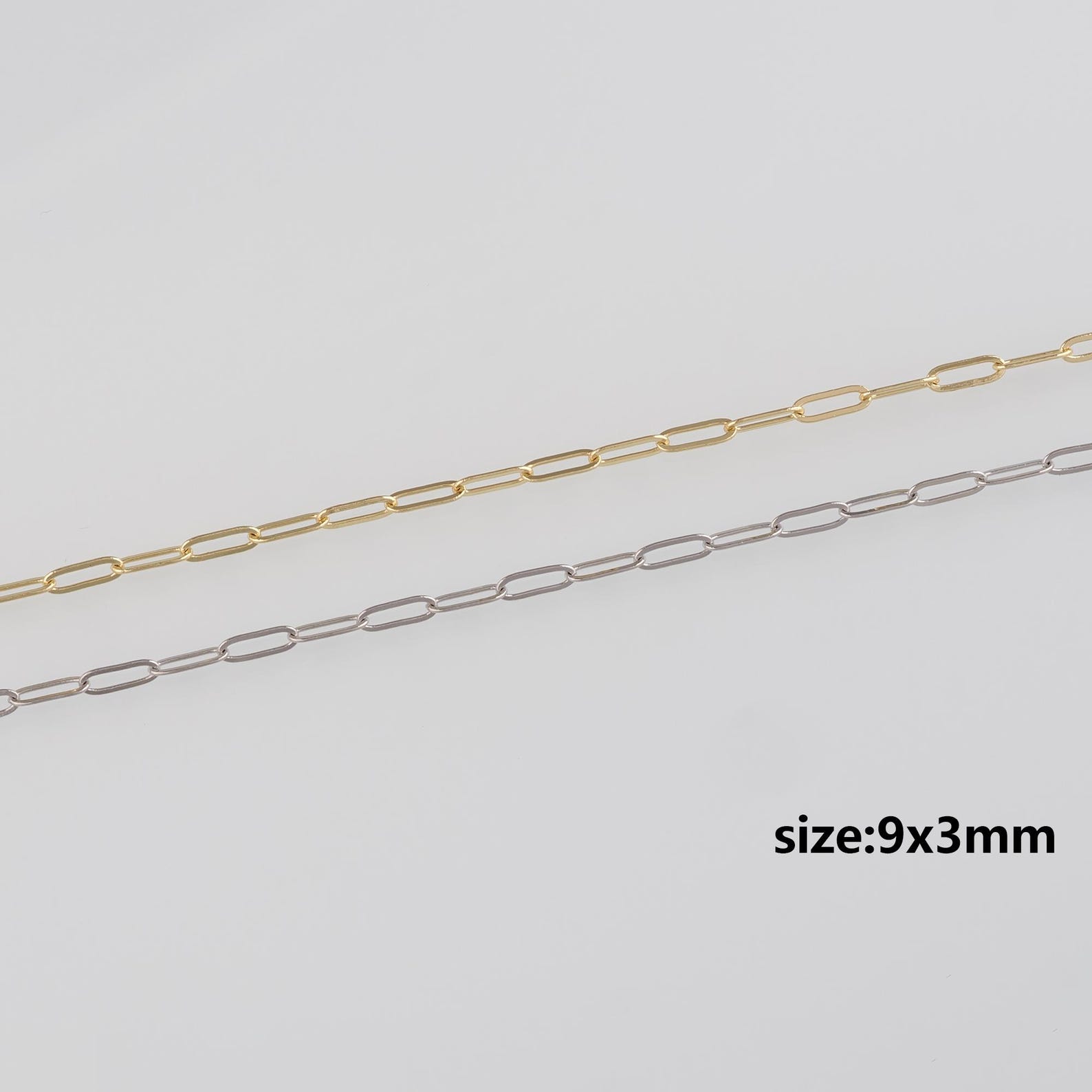 18K Gold Filled Cable Link Necklace,paper Clip Chain,minimalist ...