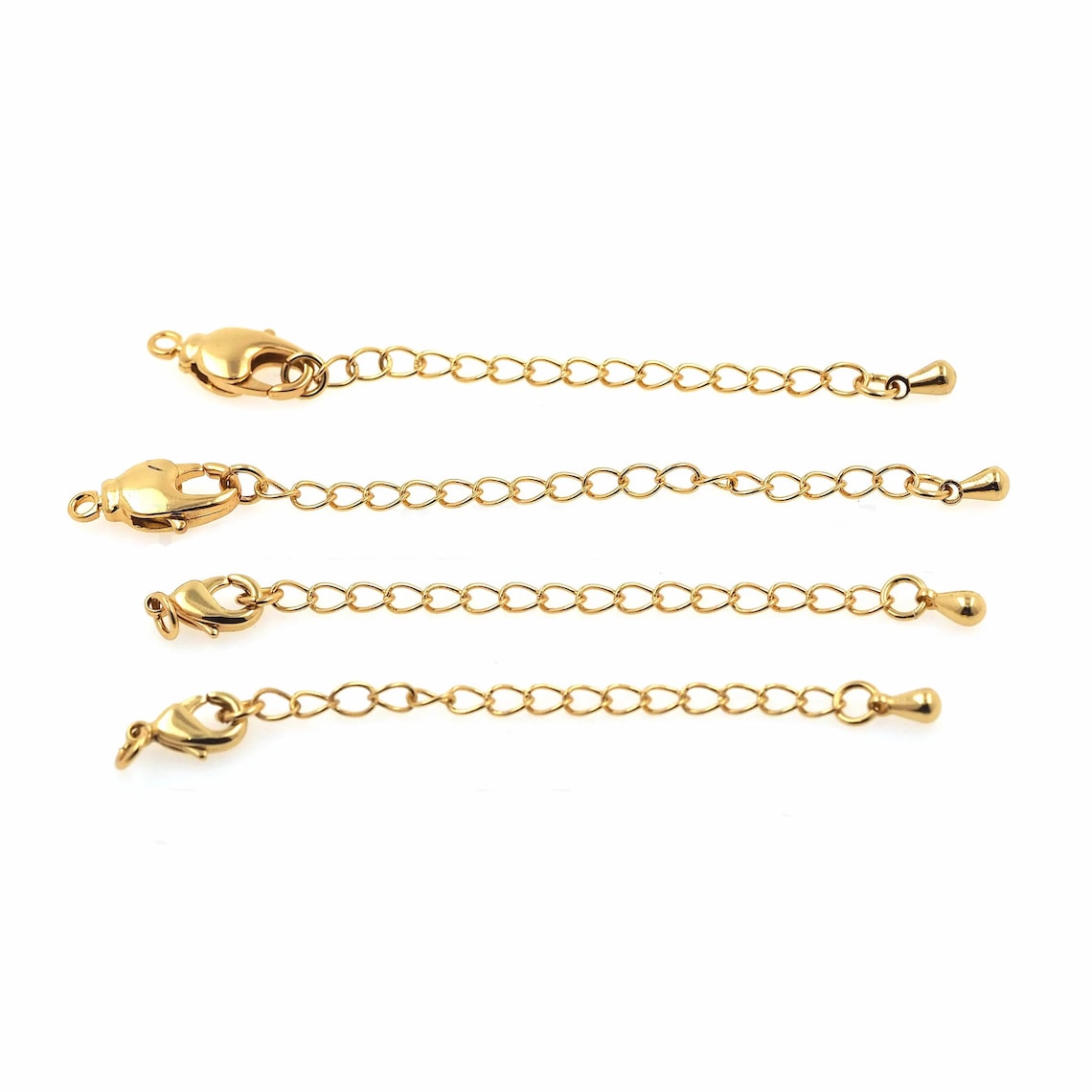 5pcs 18K Gold Filled Chain Extender for Necklace Bracelet Supply ...
