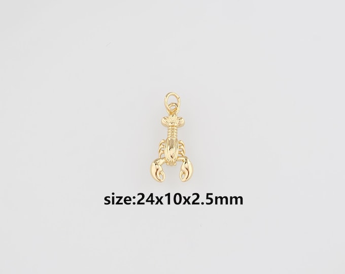 YOURE MY LOBSTER Beaded Pearl Lobster Necklace | Handmade Lobster Real ...