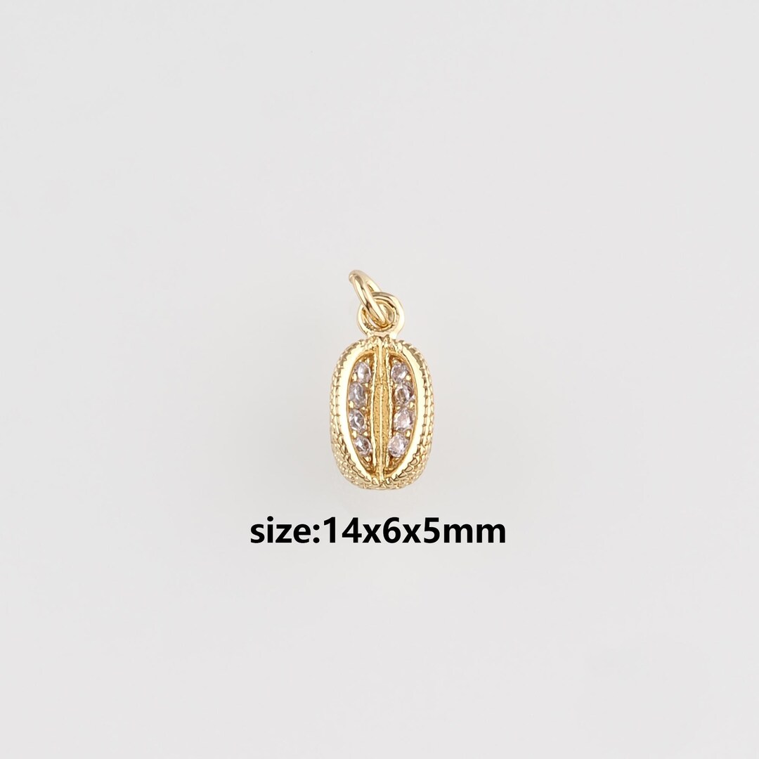 18K Gold Filled Durian Pendant,fruit Charm Earrings Necklace for DIY ...