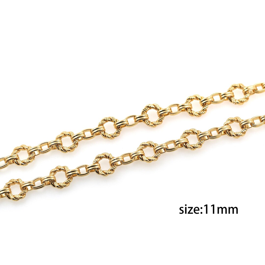 18K Gold Filled Round Link Necklace,rolo Chain,minimalist Necklace for ...