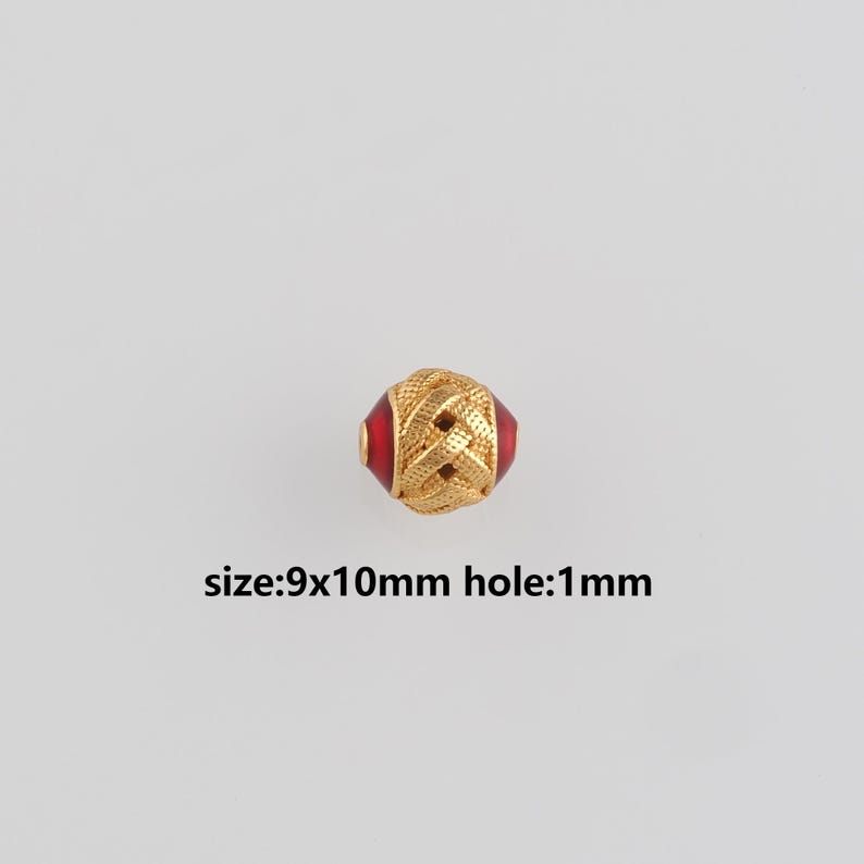 24K Gold Filled Round Spacer Beads,round Beads,diy Jewelry Making ...