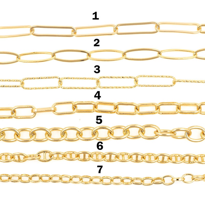 Paper Clip 18k Gold Chain - Etsy