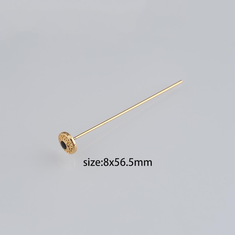 18K Gold Filled Flower Head Pins,dainty Head Pins for DIY Jewelry ...