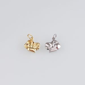 18K Gold Filled Chef Hat Pendant,cooking Charm,dainty Chef Hat Earrings ...