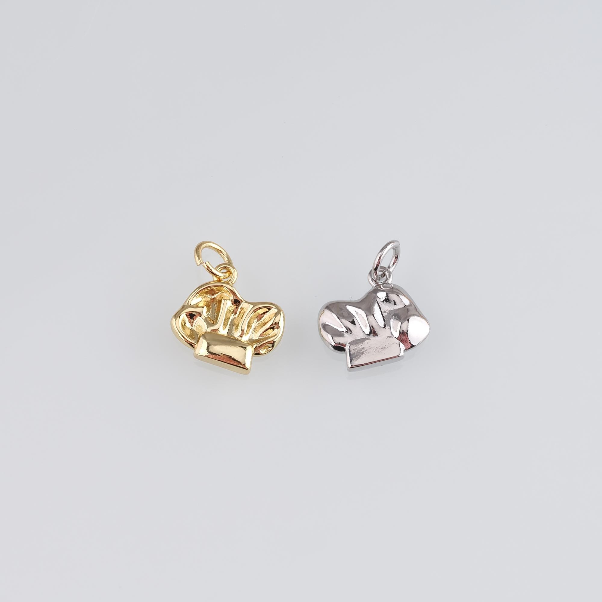 18K Gold Filled Chef Hat Pendant,cooking Charm,dainty Chef Hat Earrings ...