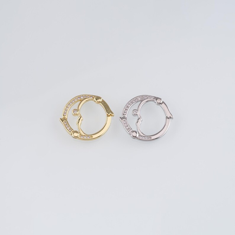 18K Gold Filled Snap Clasp,dainty Double Opening Clasp for DIY Jewelry ...