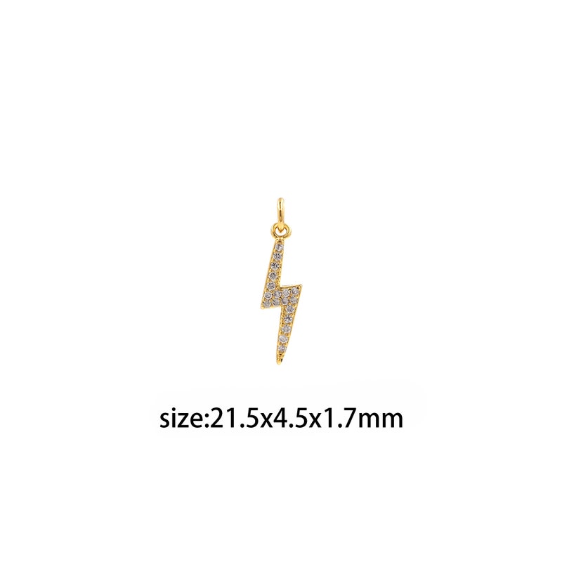 Lightning Charm - Etsy