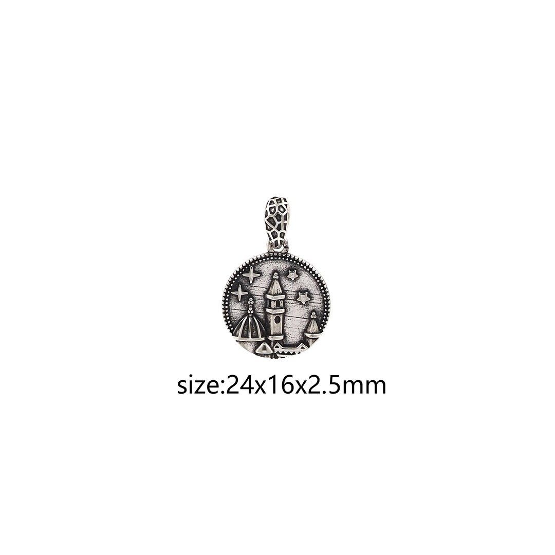 18K Gold Filled Silver House Pendant,dainty House Charm Earrings ...