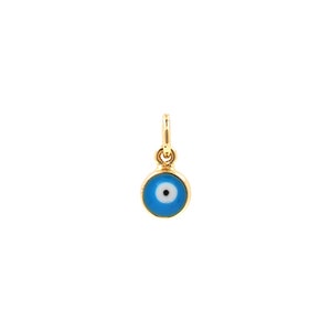 18K Gold Filled Mini Evil Eye Pendant,enamel Evil Eye Charm Earrings ...