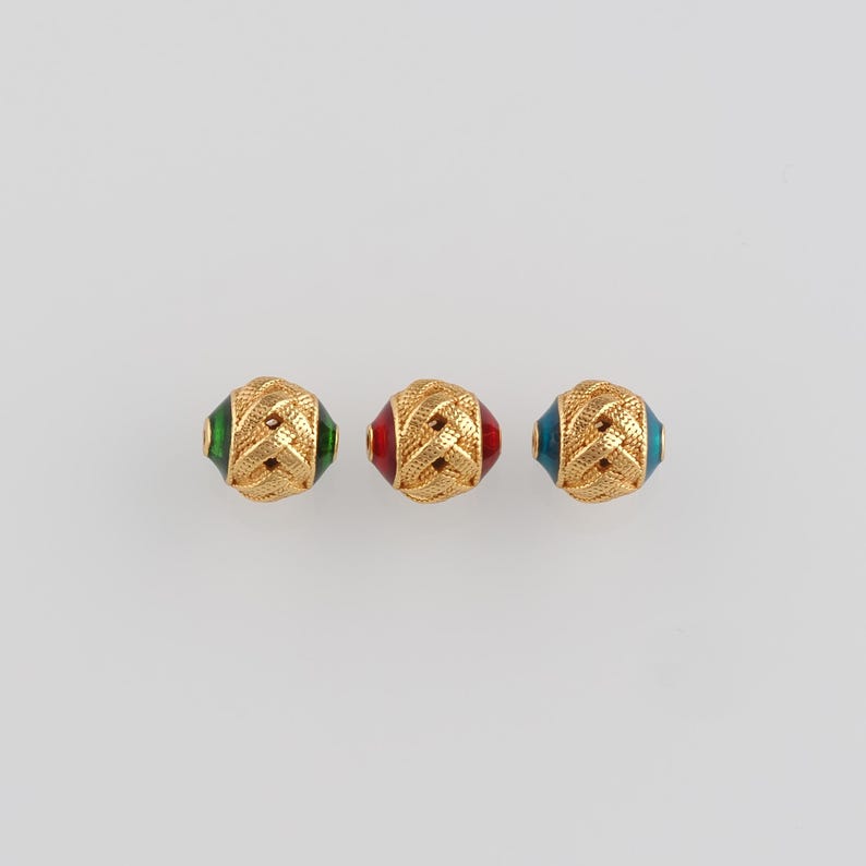 24K Gold Filled Round Spacer Beads,round Beads,diy Jewelry Making ...