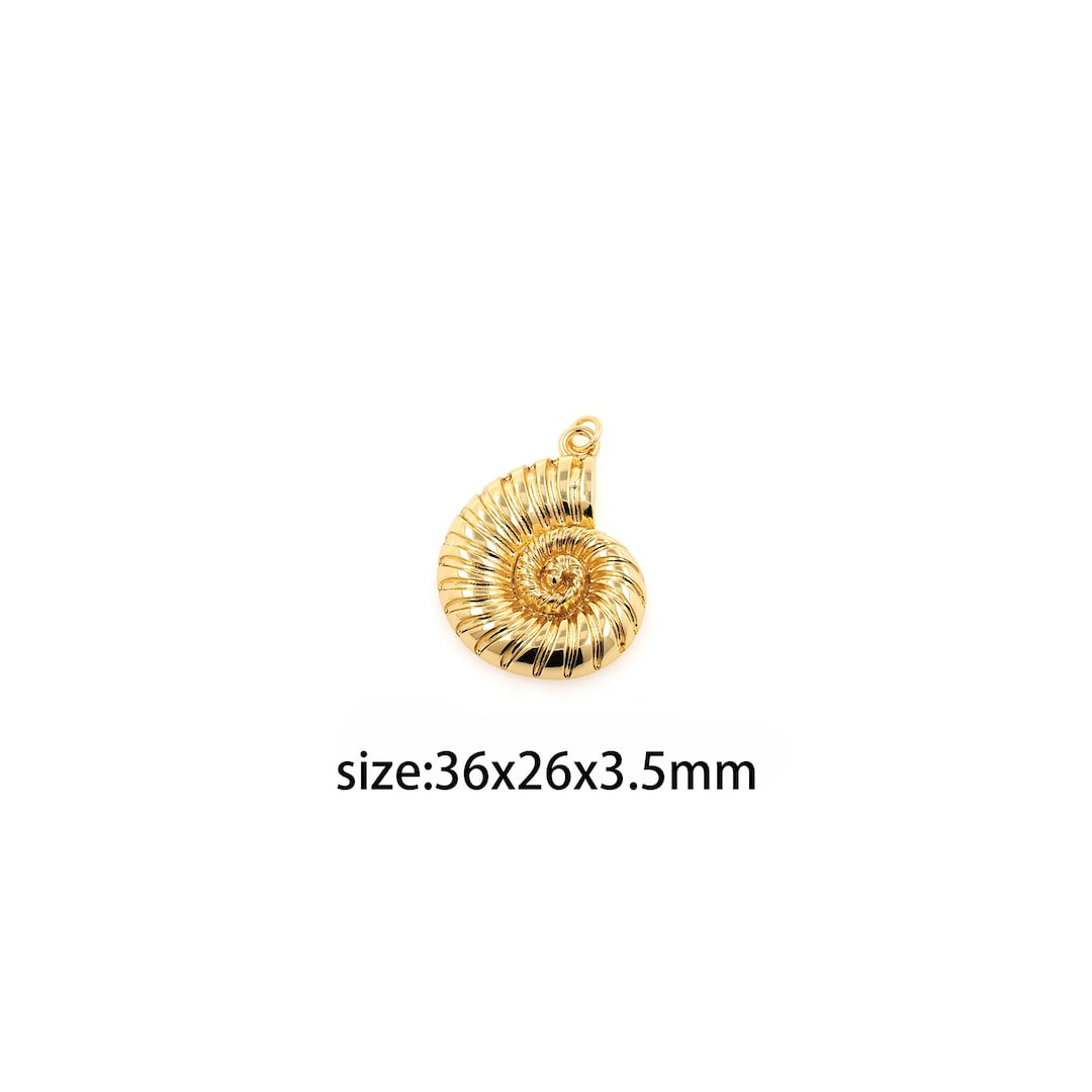 18K Gold Filled Shell Pendant,dainty Shell Charm Earrings Necklace for ...