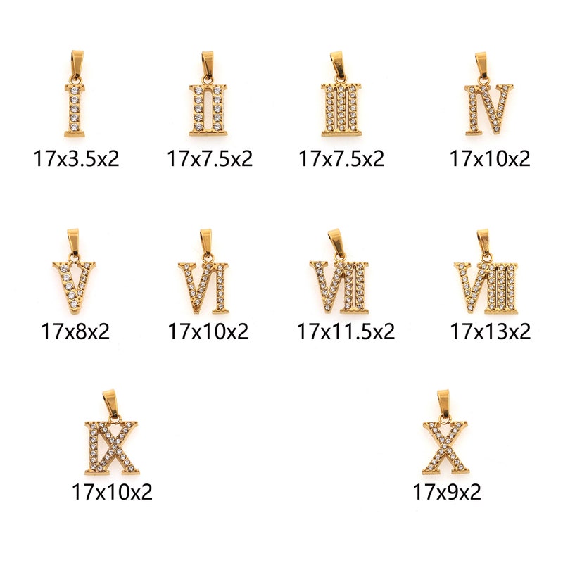 Roman Numeral Necklace - Etsy
