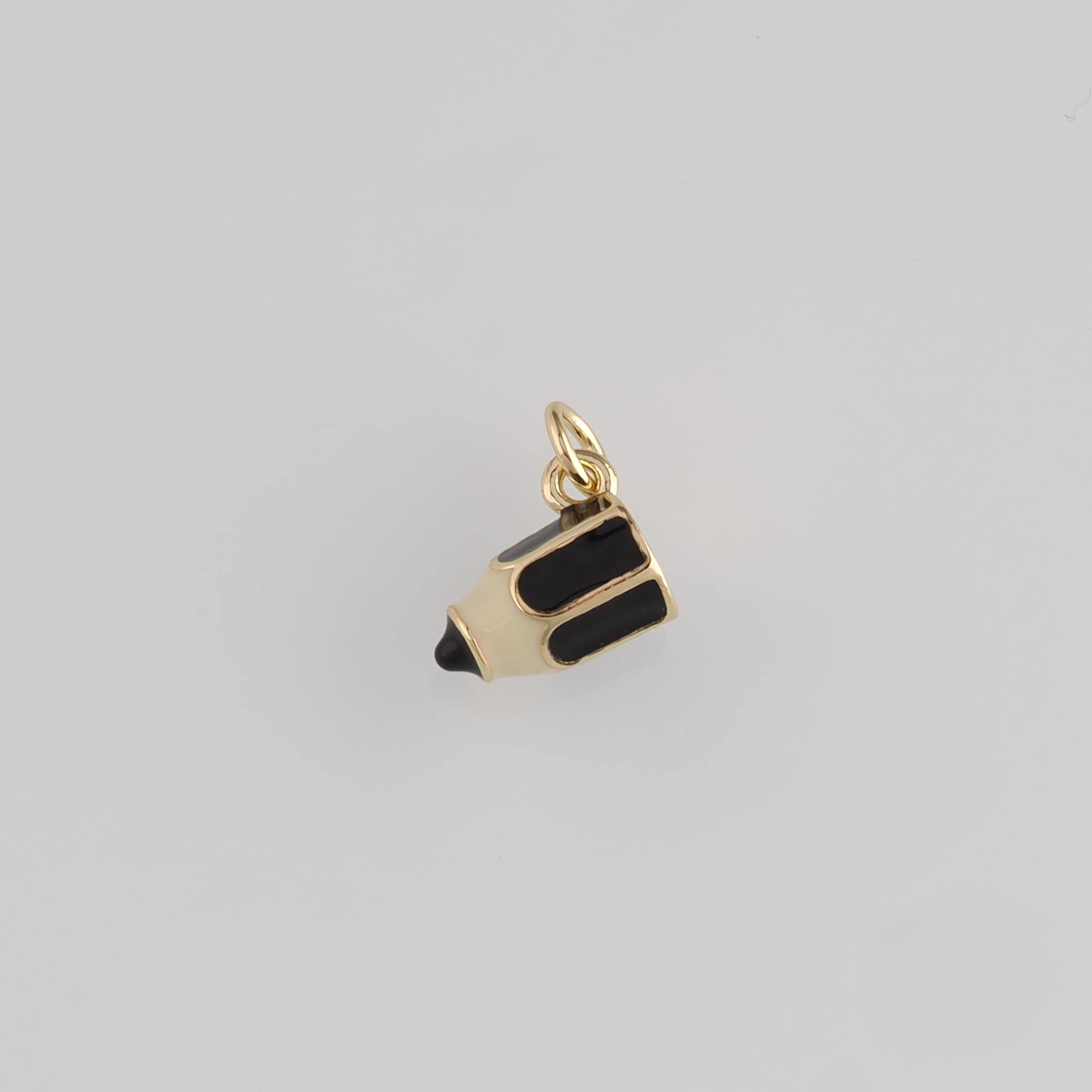 18K Gold Filled Pen Pendant,enamel Pen Charm Earrings Necklace for DIY ...
