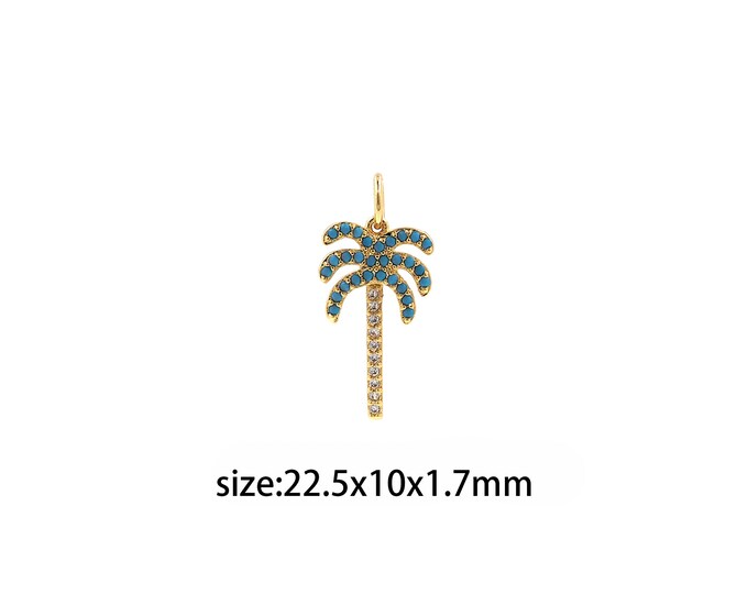 Coconut Tree Pendant,coconut Tree Necklace,18k Gold Filled Plant ...