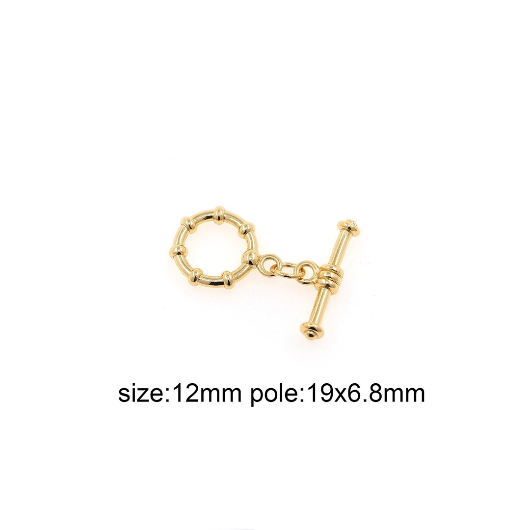 18K Gold Filled OT Clasp,round OT Clasp Bracelet Necklace for DIY ...