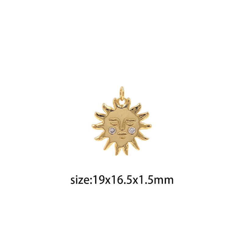 Sun Face Charm Bracelet - Etsy