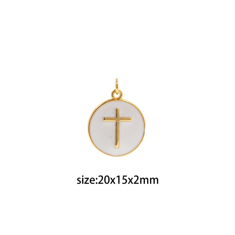 Red Gold Cross Pendant - Etsy