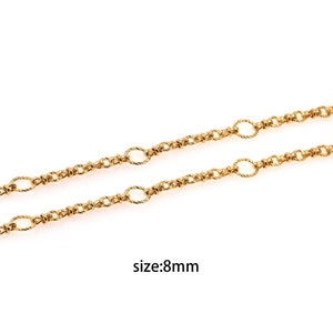 18K Gold Filled Round Chain Necklace,dainty Knot Link Chain,gold Cable ...
