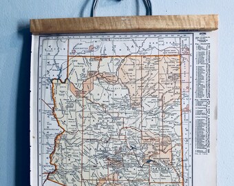 Vintage Arkansas Map | Etsy