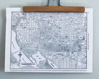 Washington Dc Map - Etsy