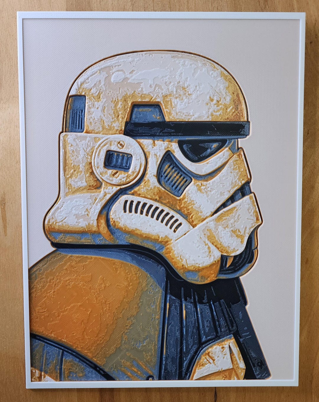 Stormtrooper Wall Art - Sandtrooper Wall Print - Star Wars 3D Printed ...