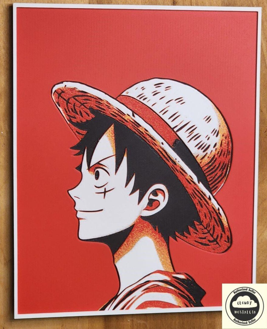 Monkey D Luffy Wall Art - One Piece Wall Decor - Luffy Wall Print ...
