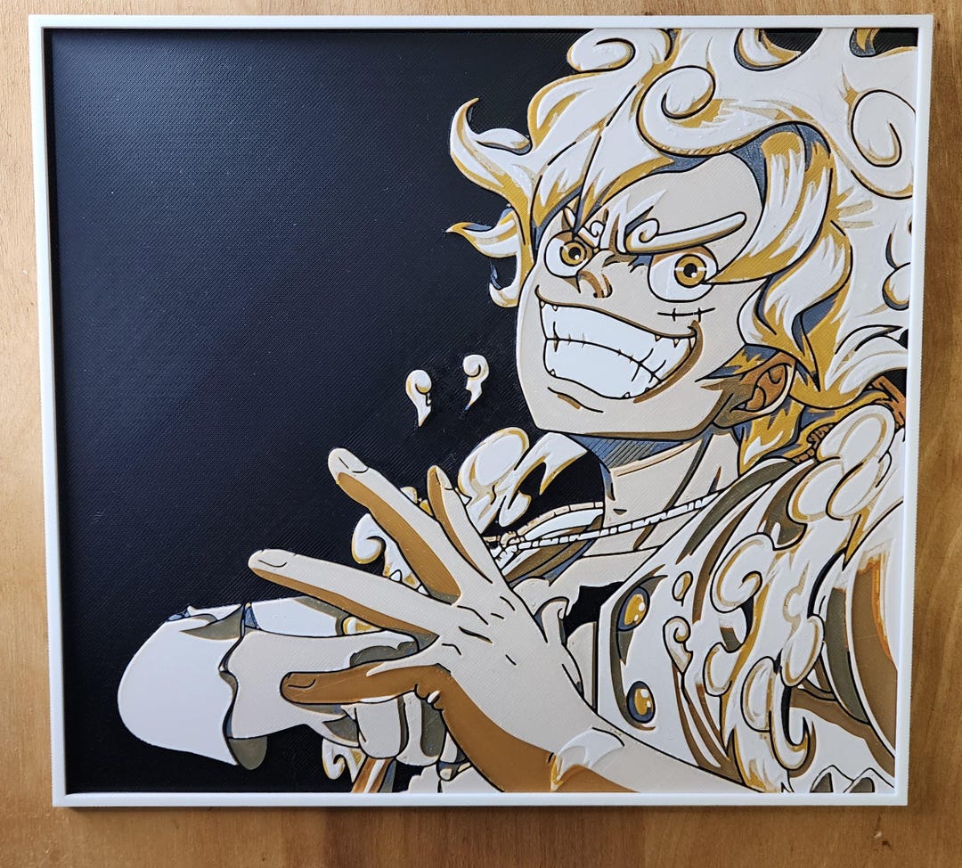 Monkey D Luffy Wall Art - One Piece Wall Decor - Luffy Wall Print ...