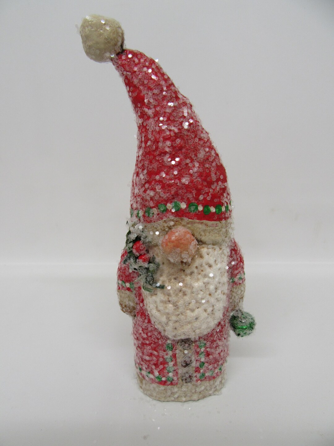 Paper Mache Santa Gnome – Folk Art Christmas Decor - Etsy