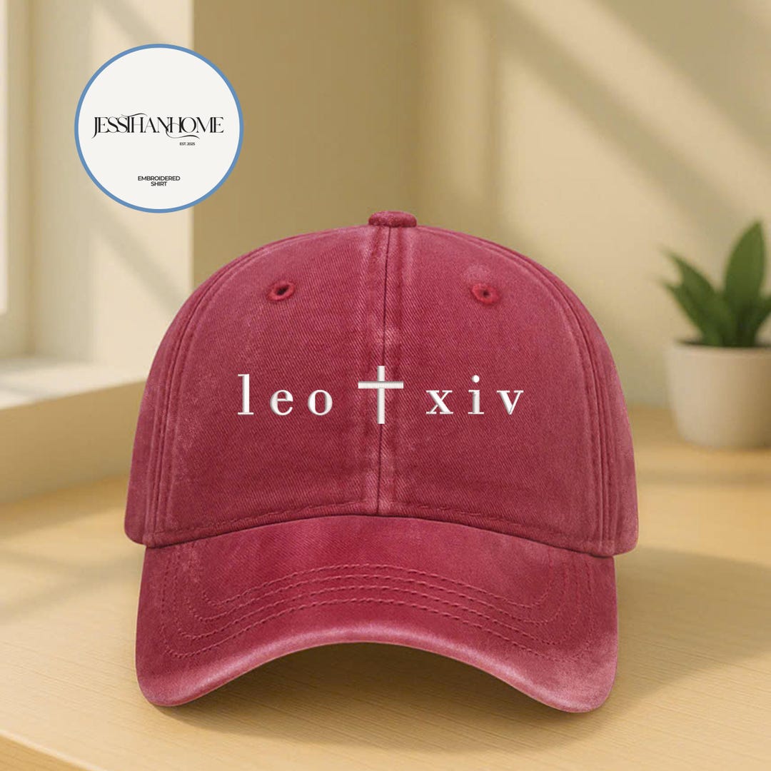 Pope Leo XIV Embroidered Cap, Robert Prevost Pope American, Catholic ...