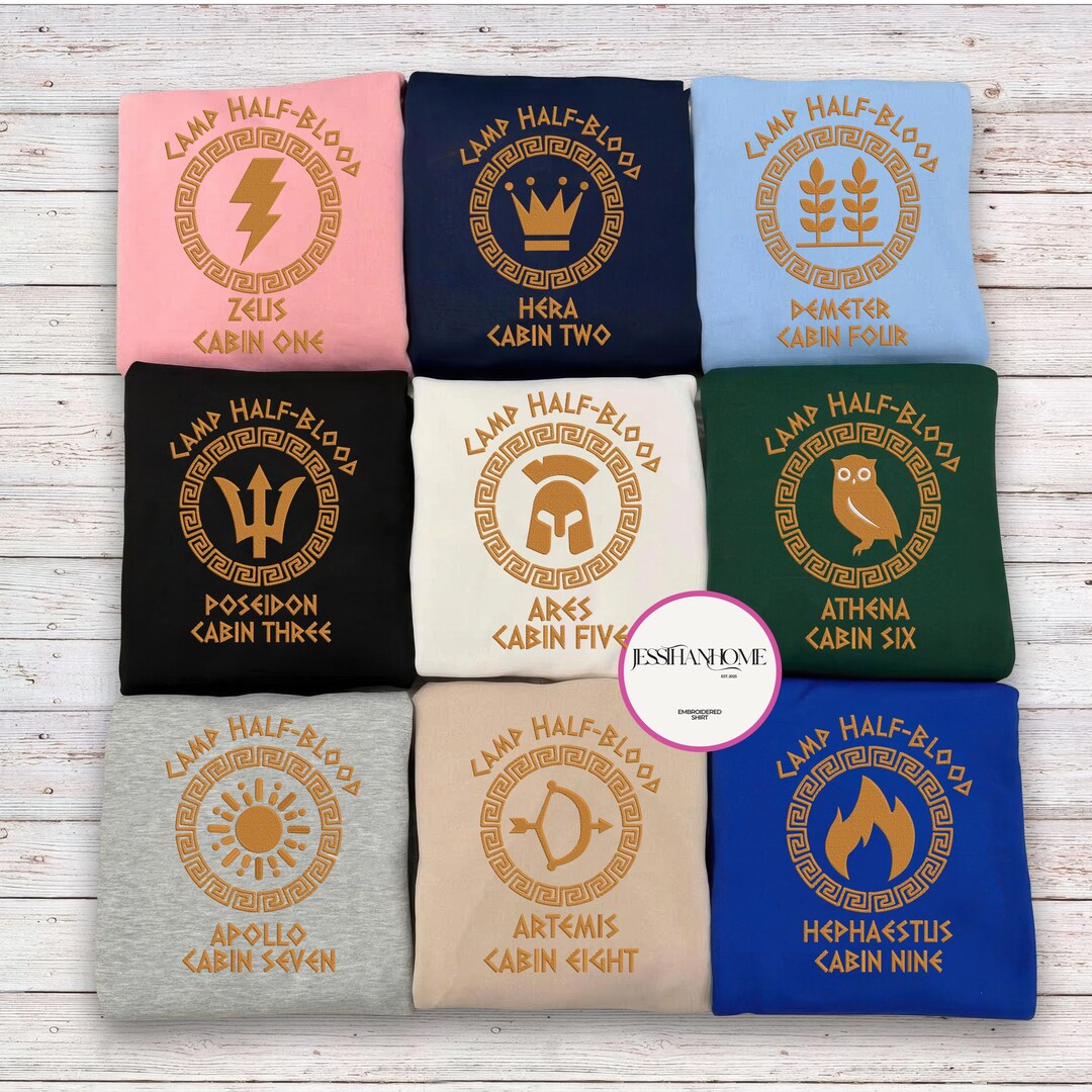 Custom Percy Jackson Embroidered Shirt, Percy Jackson Sweatshirt, Camp ...