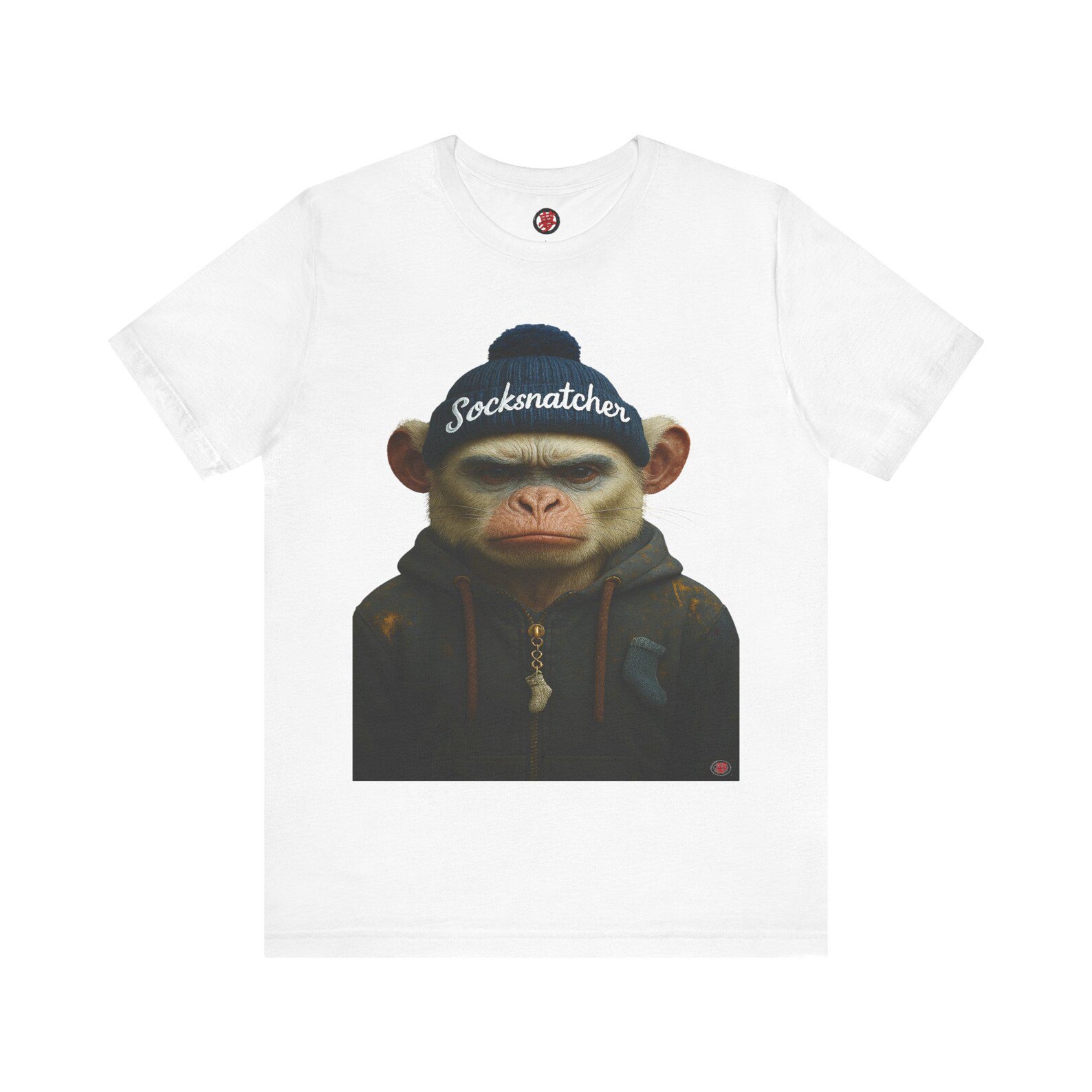 Monkey Streetwear T-shirt: Socksnatcher Graphic Tee - Etsy