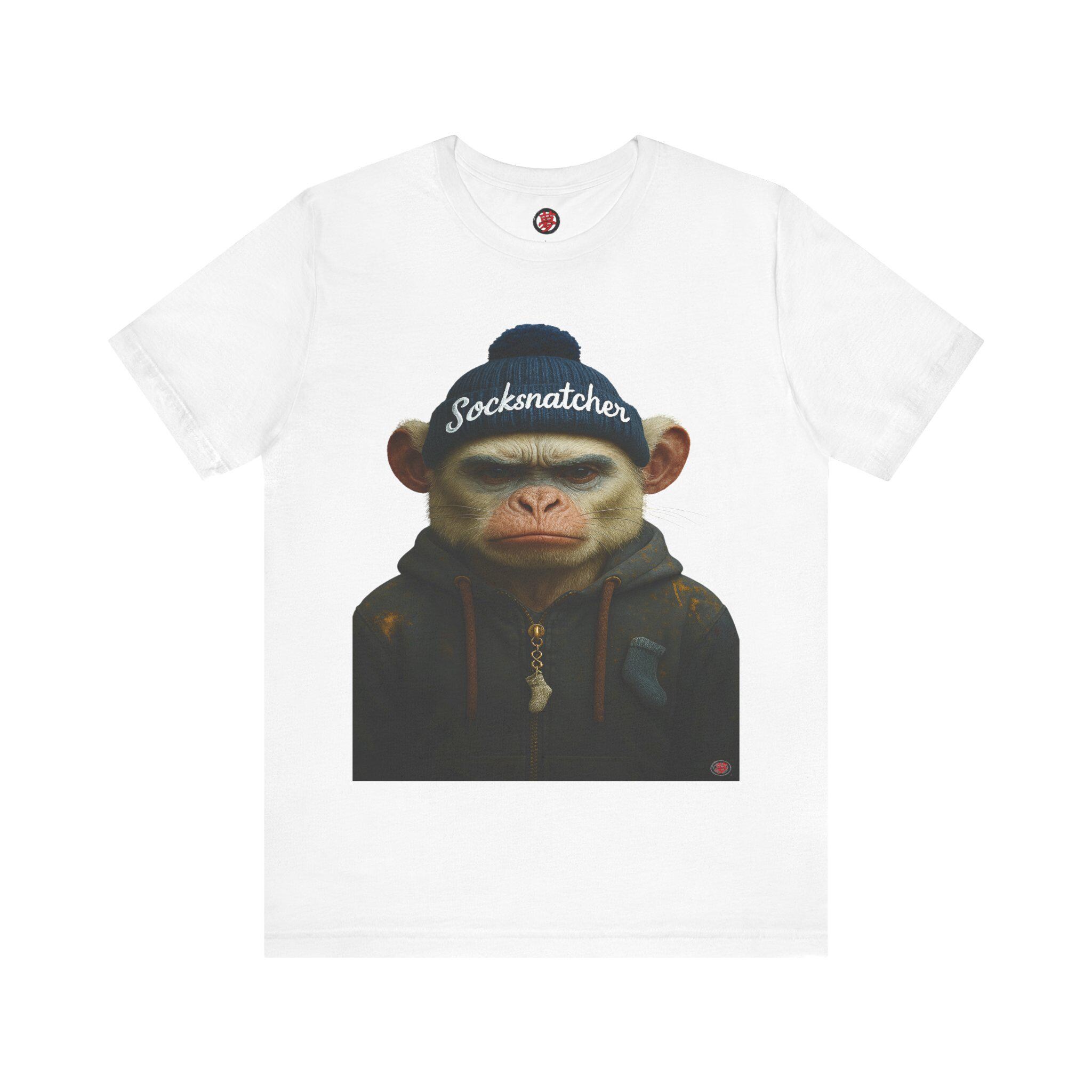 Monkey Streetwear T-shirt: Socksnatcher Graphic Tee - Etsy